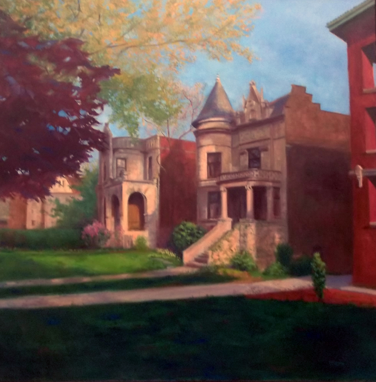 Julie_Sulzen_Old_Timers_oil_on_canvas - Voyage Chicago | Chicago City Guide