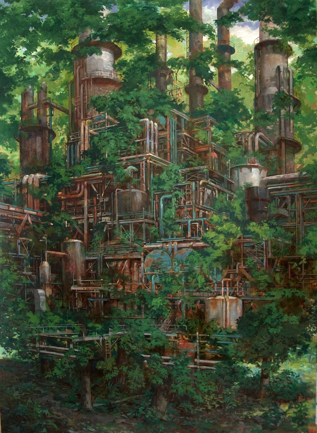 Refinery__oil_on_canvas__60x48__2016-18 - Voyage Chicago | Chicago City ...
